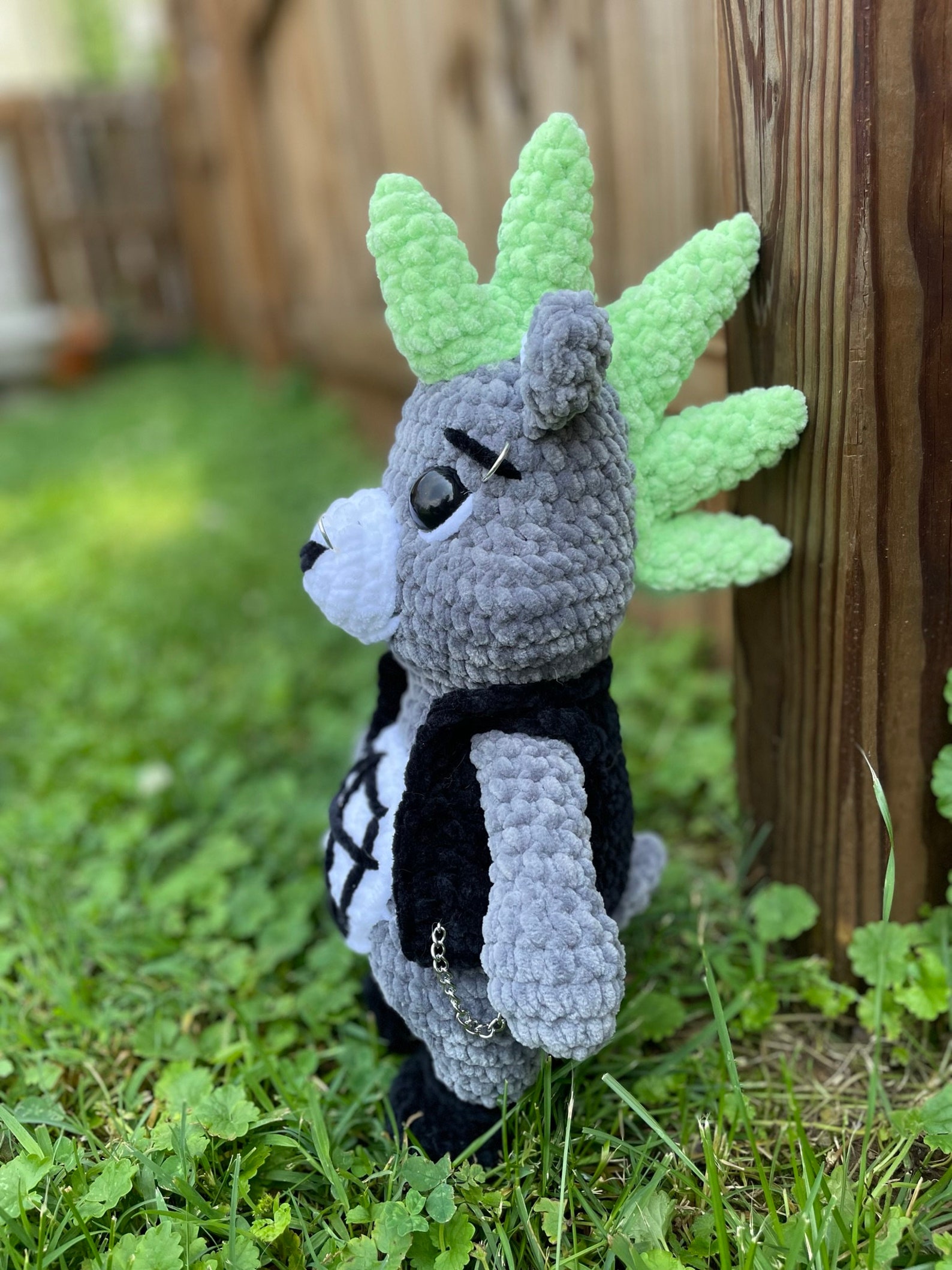 Punk Rock Bear Crochet Pattern - Etsy