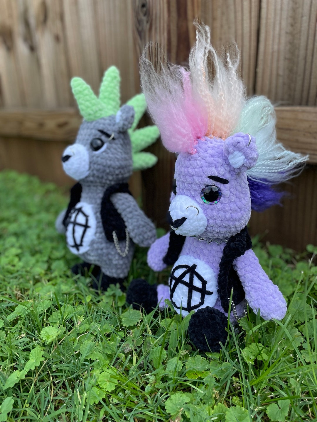 Punk Rock Bear Crochet Pattern - Etsy