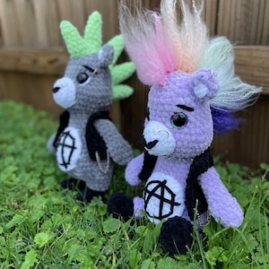 Punk Rock Bear Crochet Pattern - Etsy