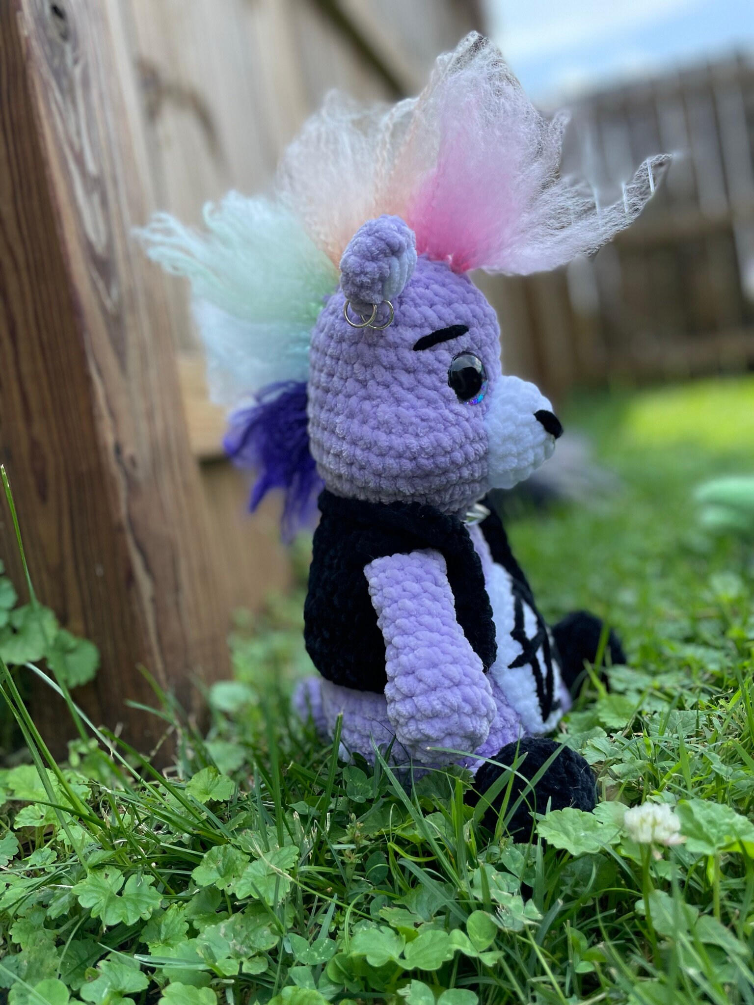 Punk Rock Bear Crochet Pattern - Etsy