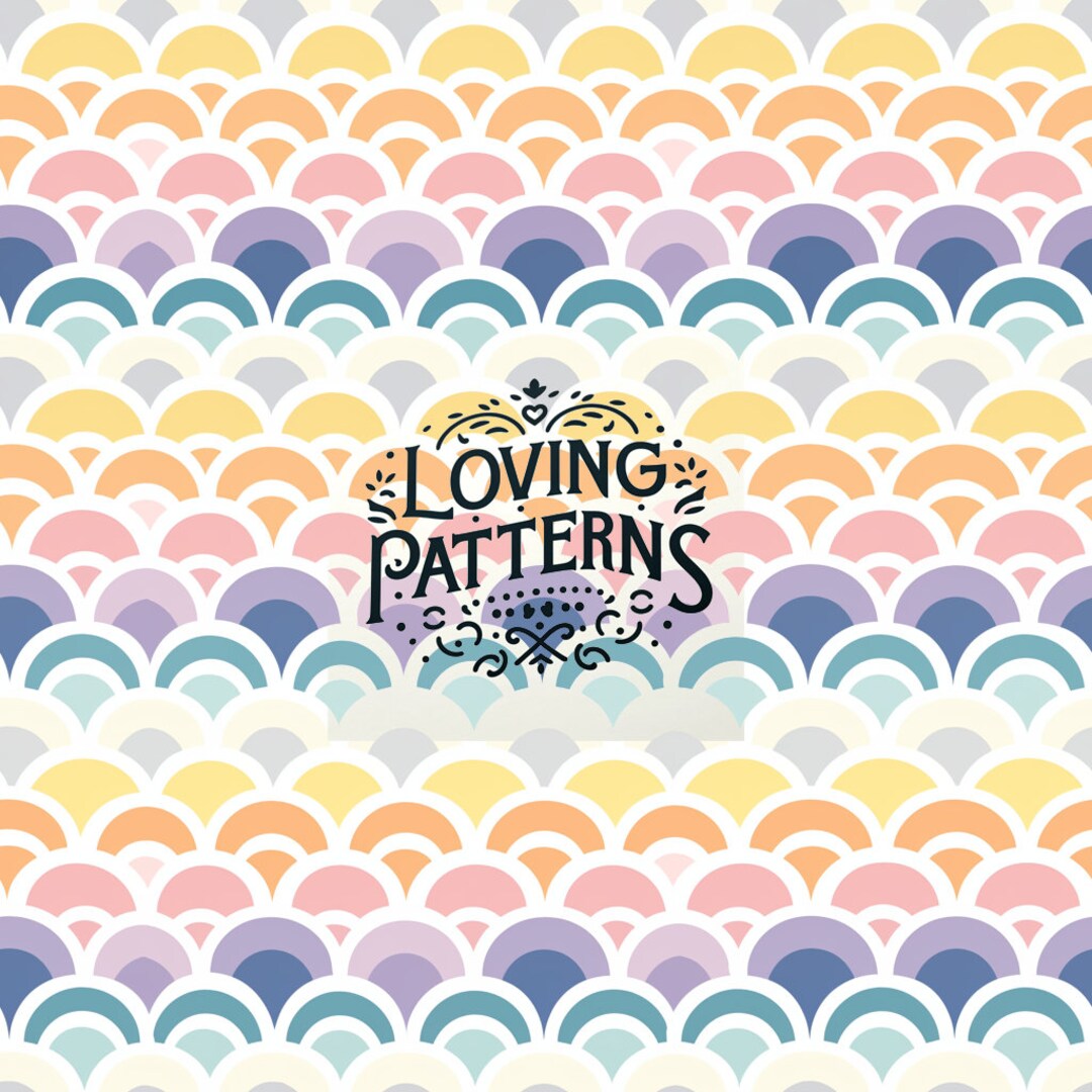 Pastel Scales Seamless Patterns, Cricut Patterns, Fashion, Cute ...