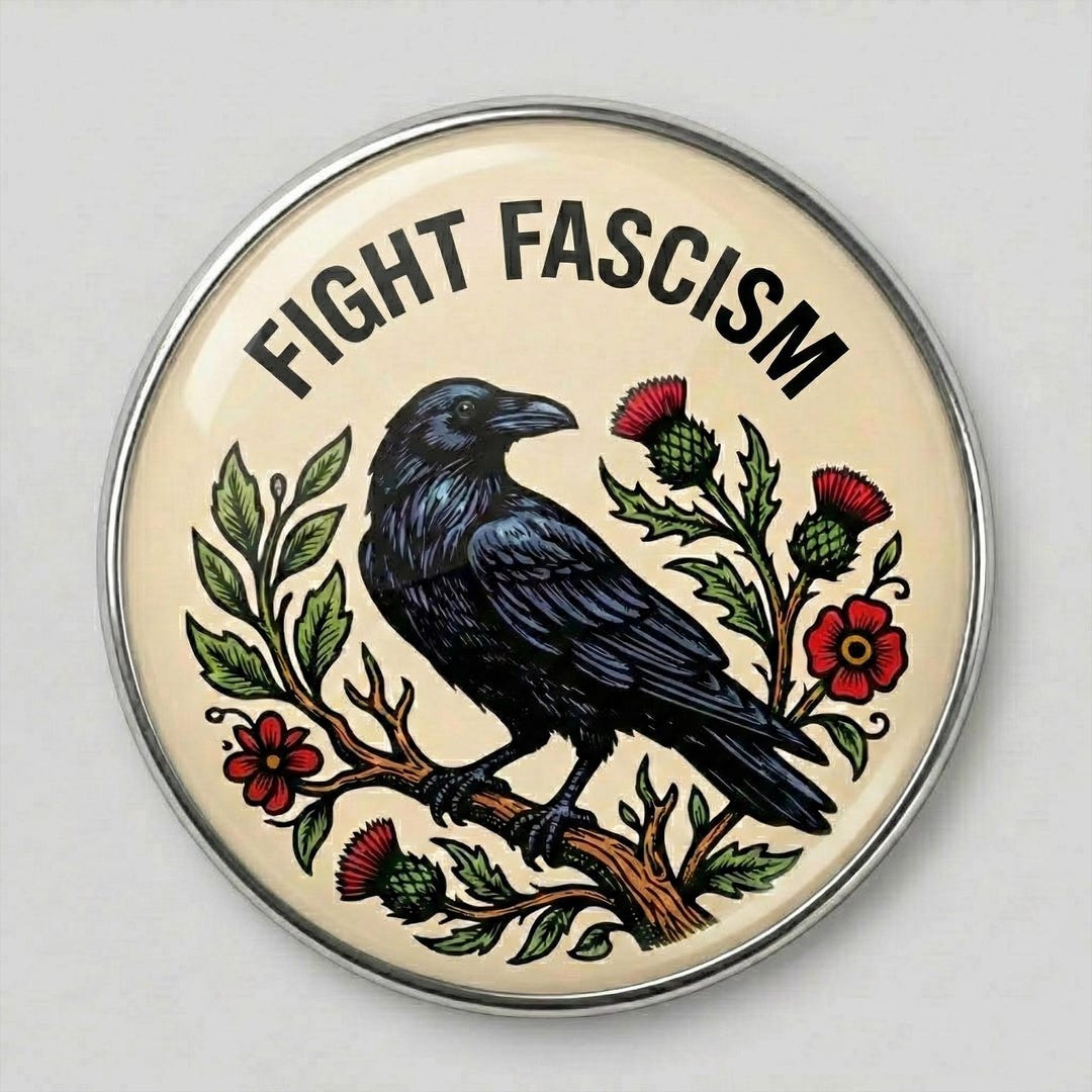 Anti ICE Pin | Fight Fascism Button | Abolish ICE Pin | Anti Trump ...