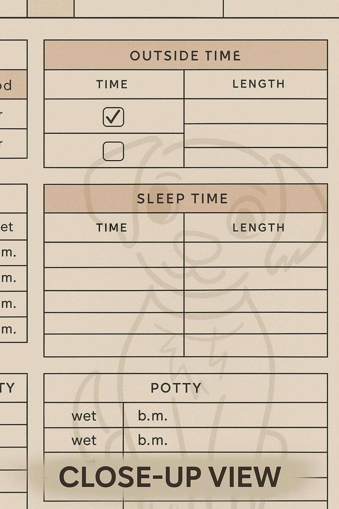 Pet Care Planner Printable | Daily Pet Log Sheet | Dog Cat Health ...