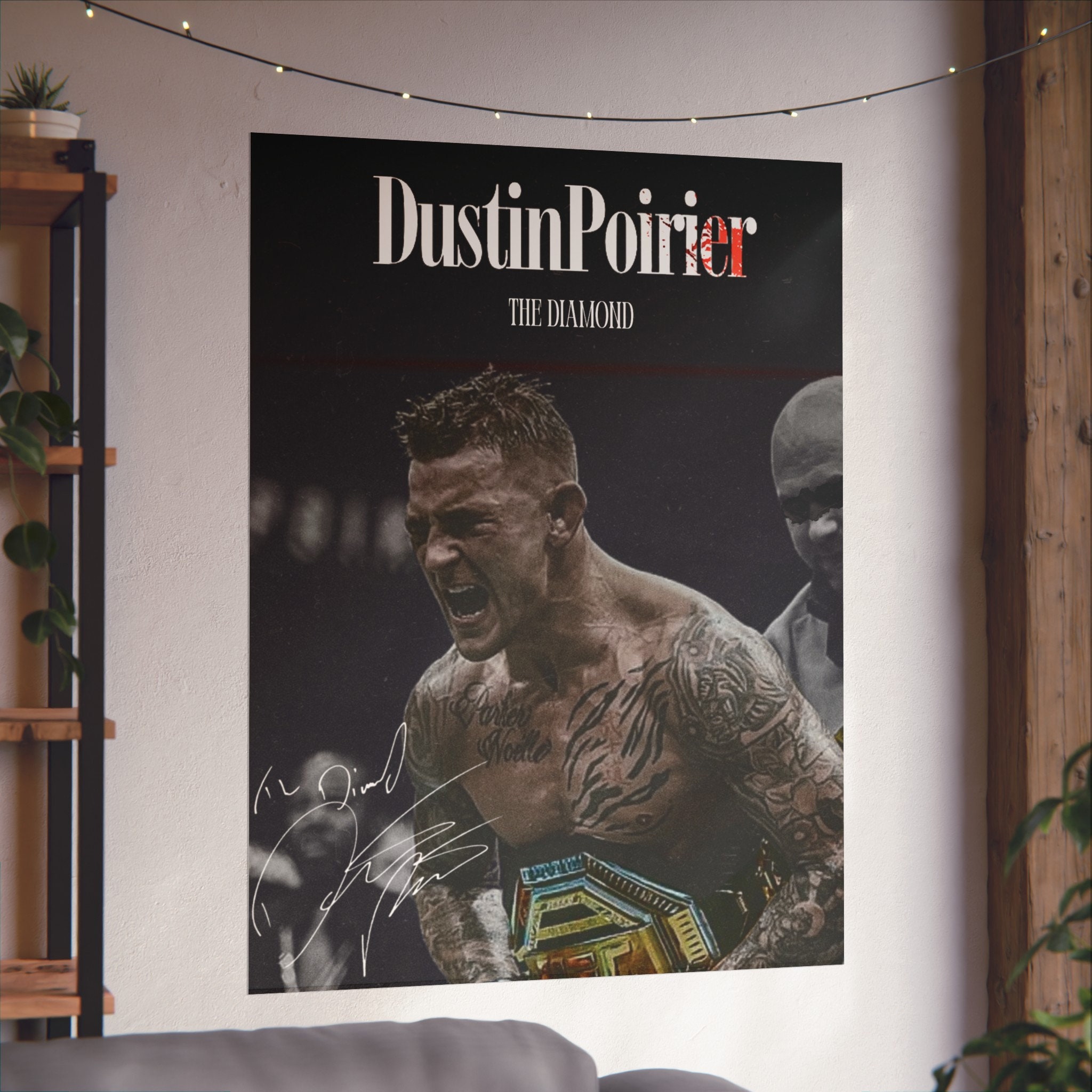 Dustin Poirier Poster Ufc Poster Poster Ideas Fighter Poster Athlete Motivation Wall Decor