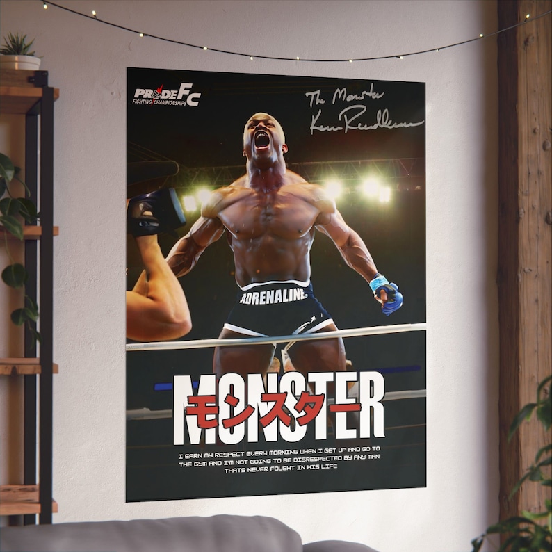 Kevin Monster Randleman Poster, UFC Poster, MMA Poster, Pride FC Poster ...
