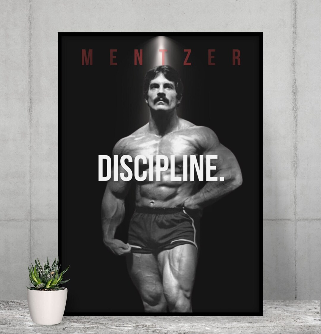 Mike Mentzer Poster, Bodybuilding Poster, Sports Poster, Motivational ...