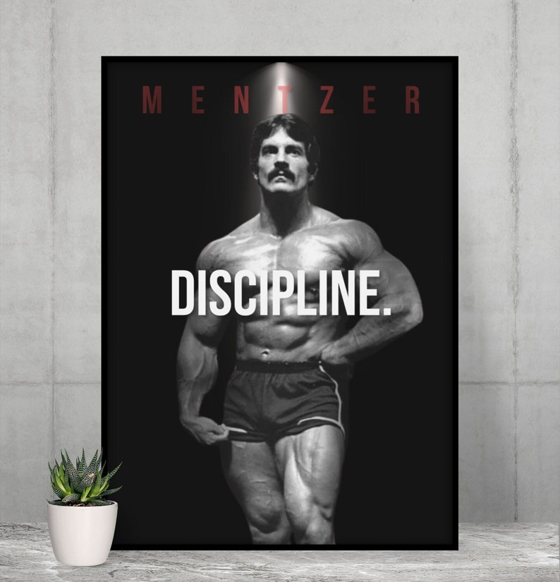 Mike Mentzer Poster, Bodybuilding Poster, Sports Poster, Motivational Poster, Gym Decor, Fitness ...