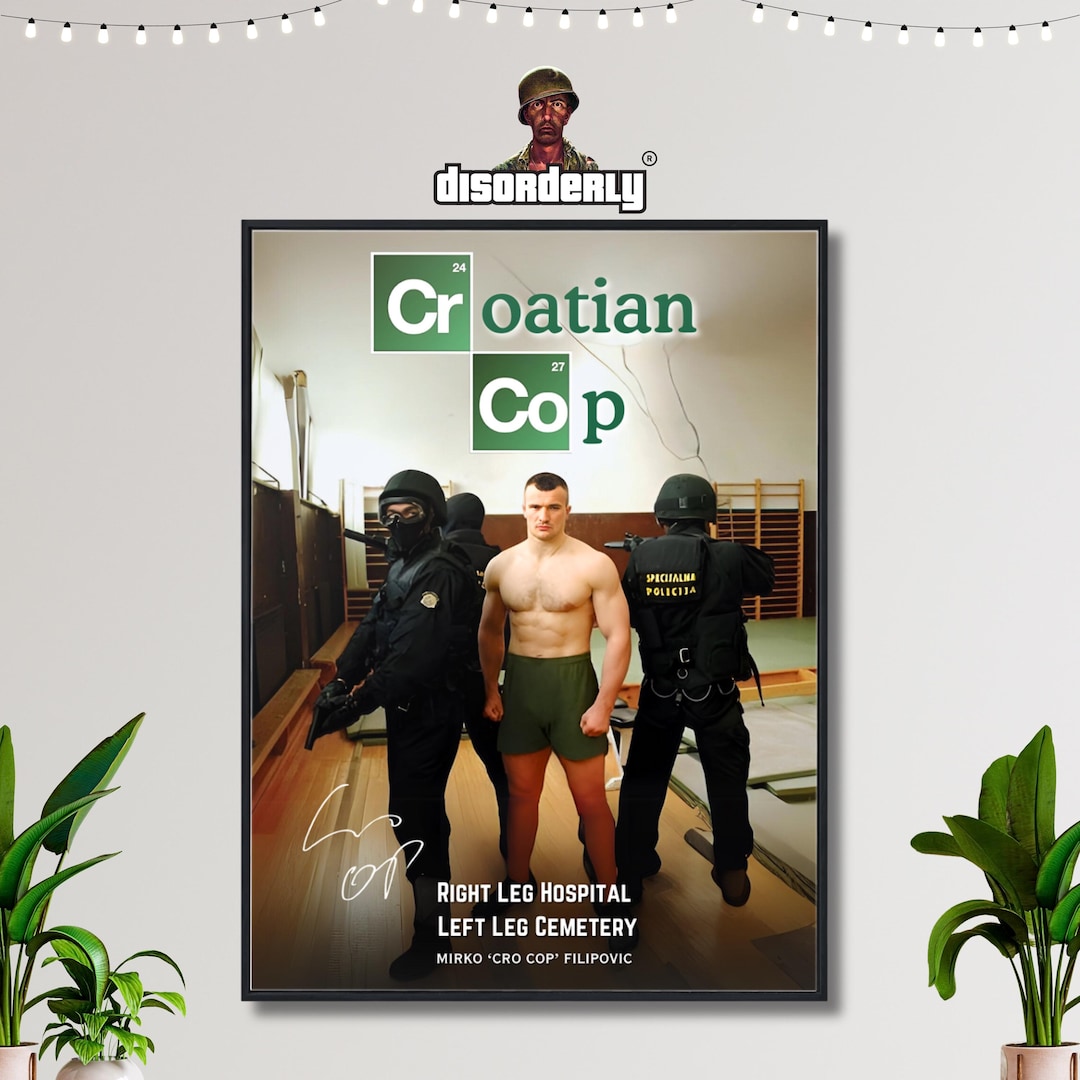 Mirko Cro Cop Filipovic Poster, UFC Poster, MMA Poster, Pride FC Poster ...