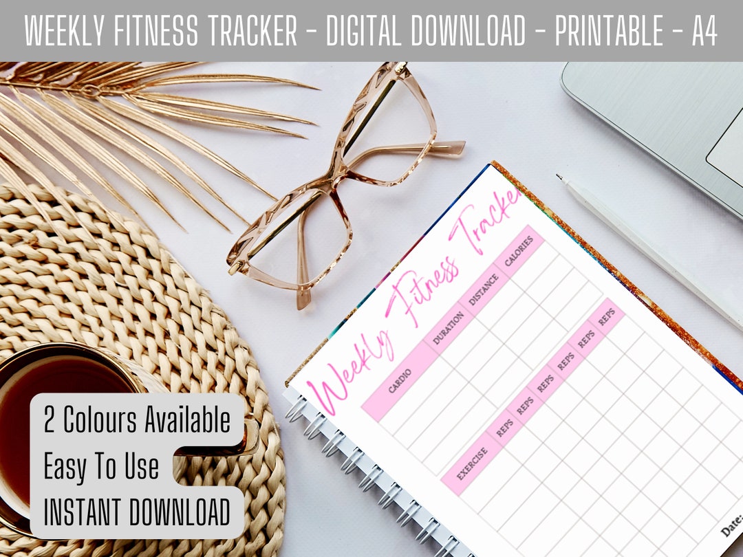 Weekly Fitness Tracker | Instant Download Tracker, Fitness Tracker ...