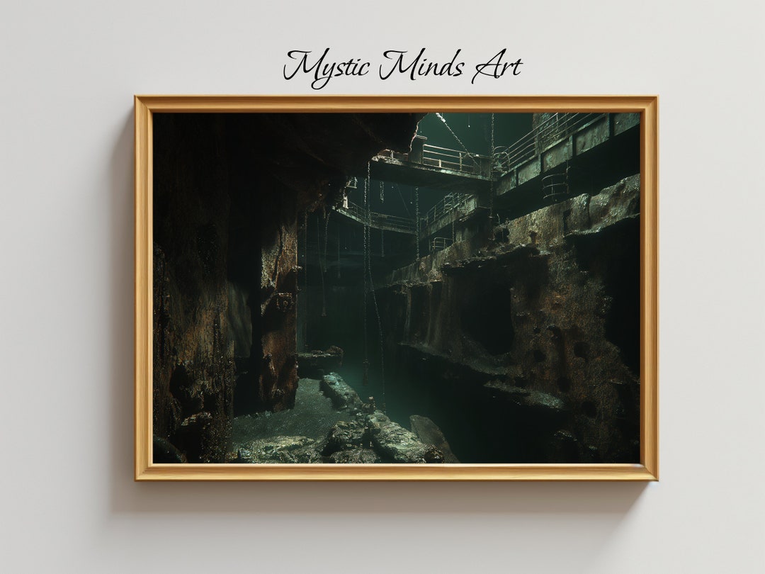 Sunken Solitude: Dive Into Mystery With AI Digital Art - Abandoned Ship ...