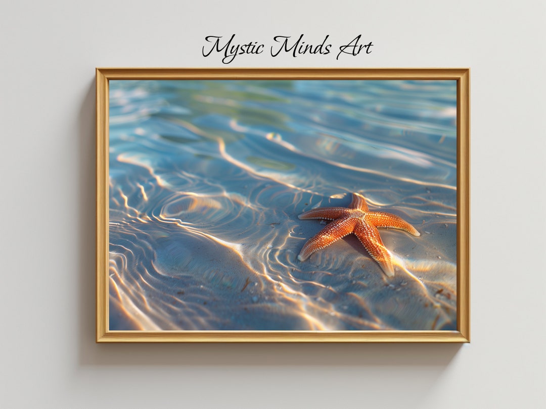 Starlit Serenity: Hyper-realistic Beachscape Photograph Capturing a ...