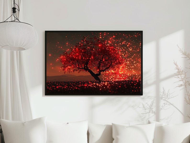 Printable Magical Firefly Tree: Glowing Fireflies Around a Tree ...