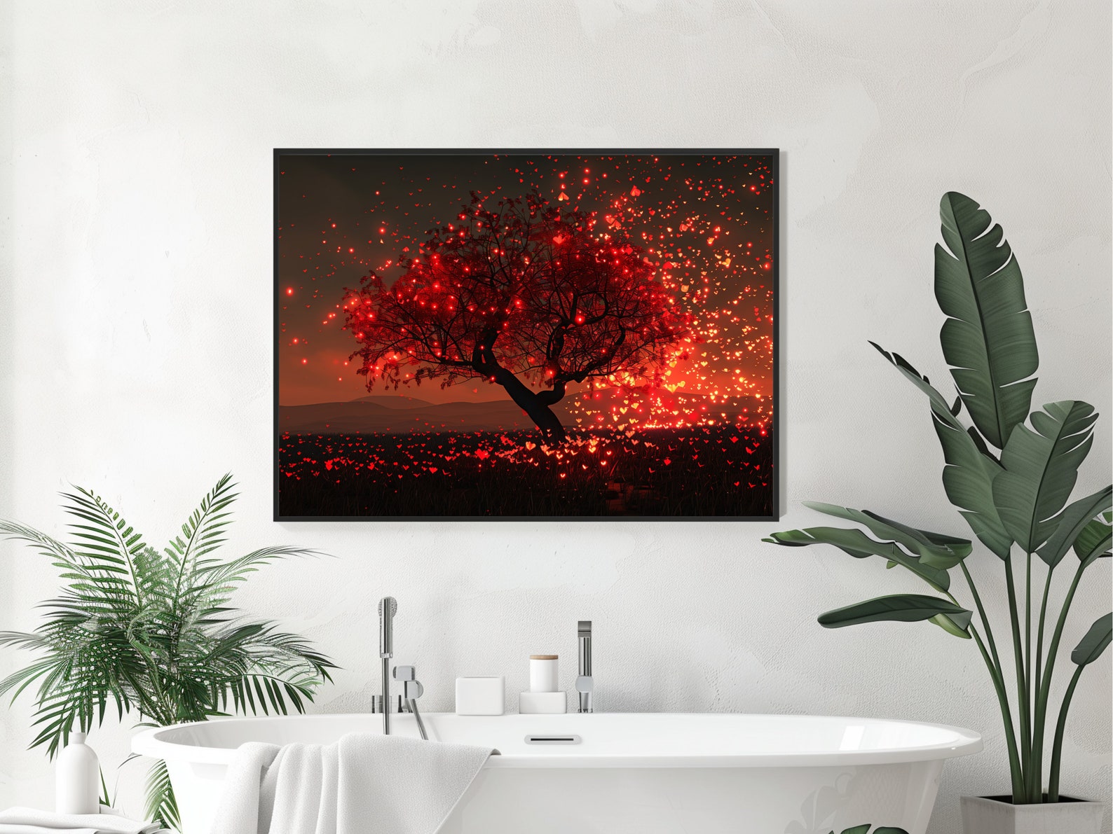 Printable Magical Firefly Tree: Glowing Fireflies Around a Tree ...