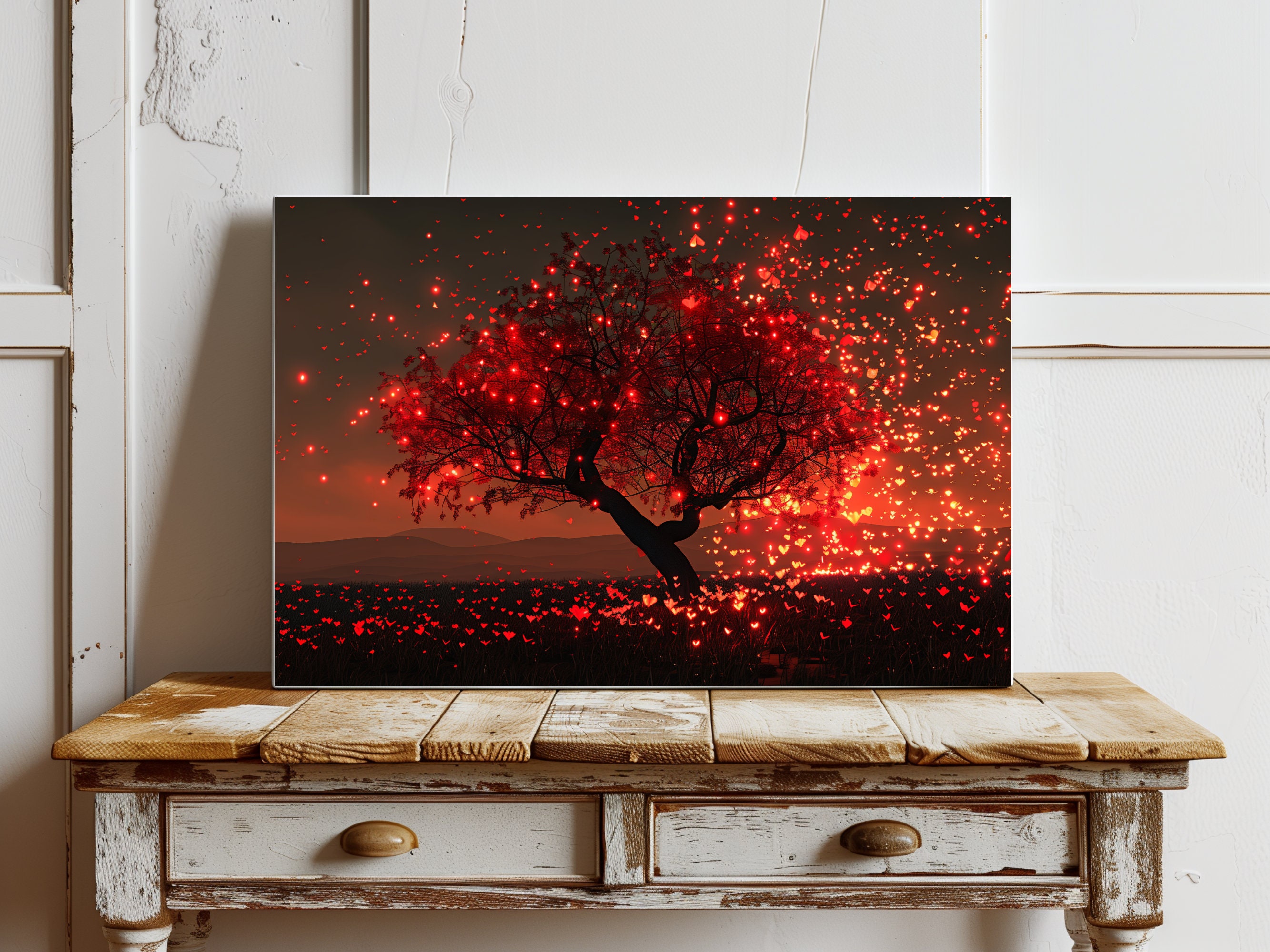 Printable Magical Firefly Tree: Glowing Fireflies Around a Tree ...