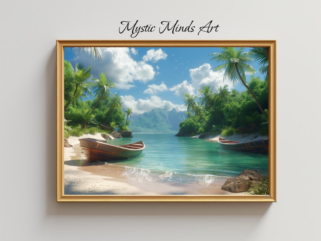Tropical Serenity: Digital Impressionist Art; Experience Paradise at ...