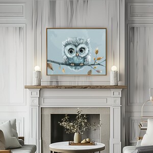 Printable Baby Owl: Adorable Printable Baby Owl Watercolor in Pastel ...