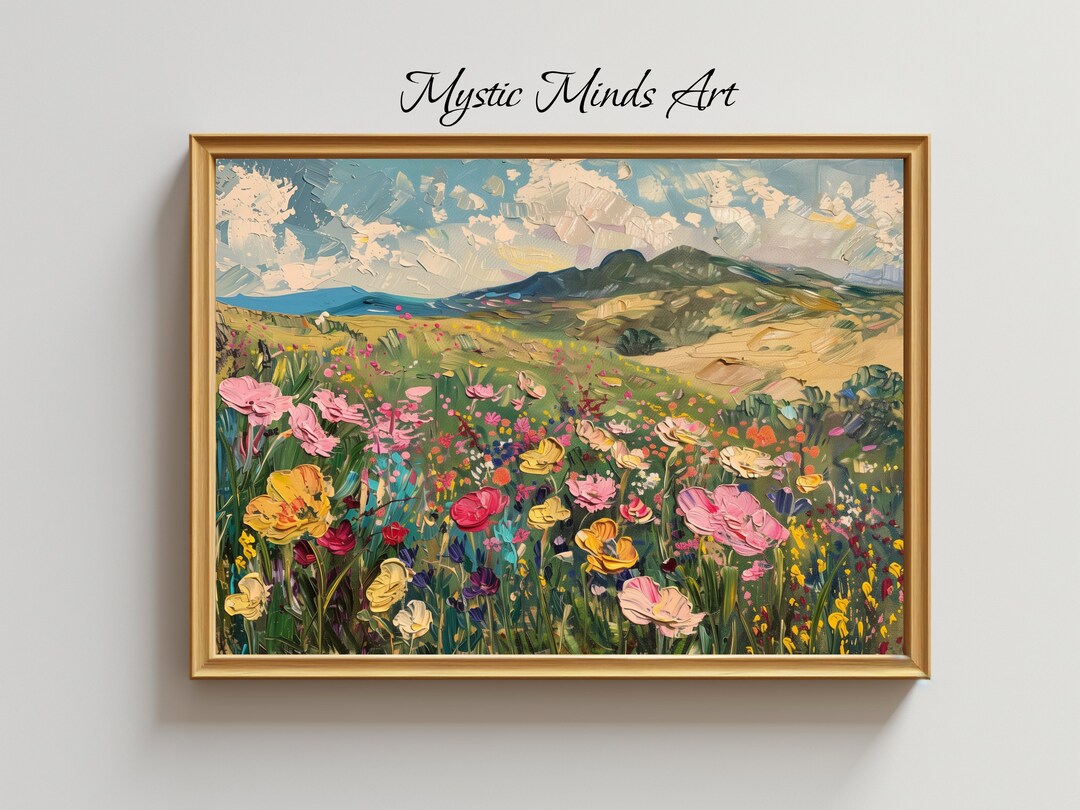 Mountain Meadows: Impressionist Splendor. Vibrant Impressionist Oil ...