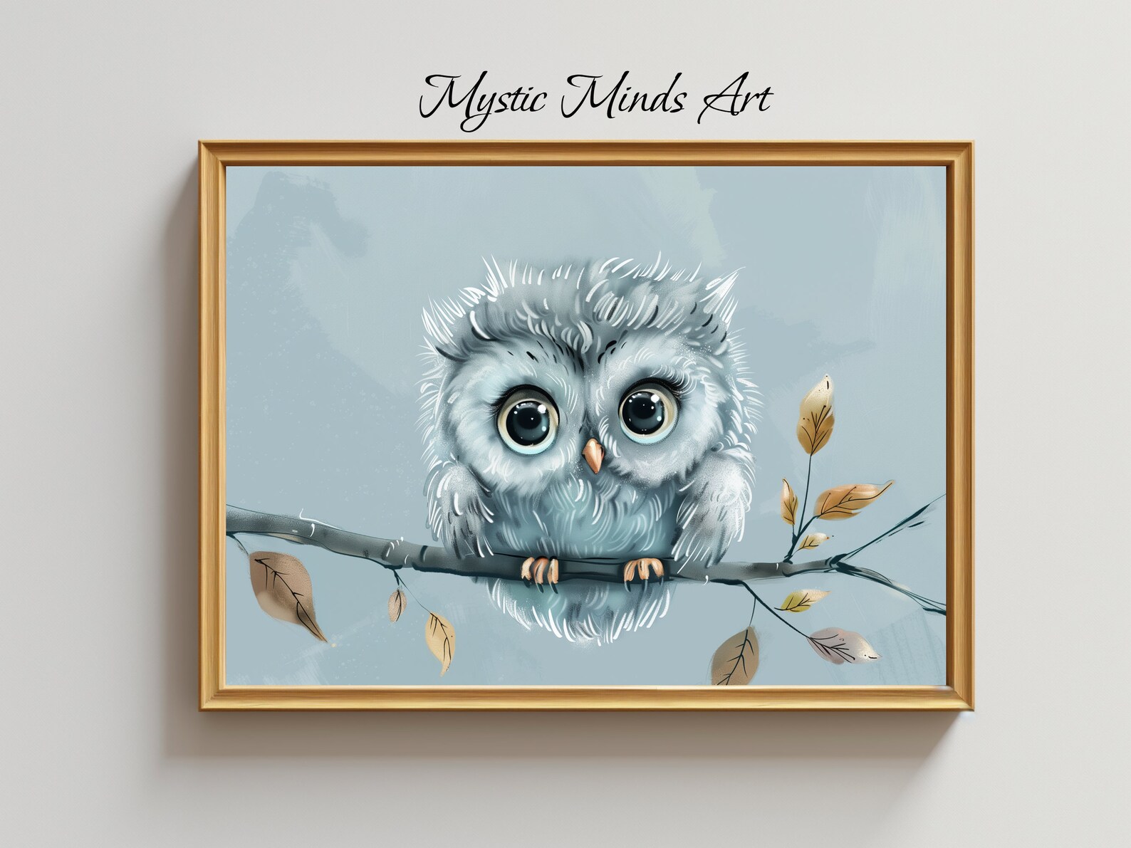 Printable Baby Owl: Adorable Printable Baby Owl Watercolor in Pastel ...
