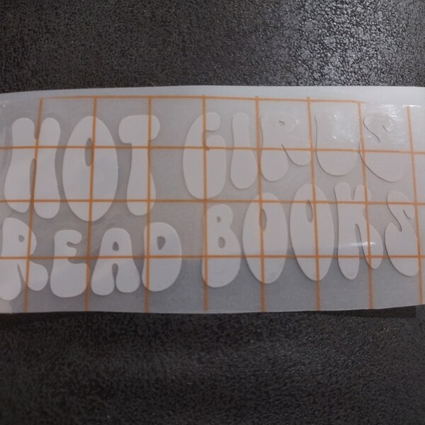 Hot Girls Read Books Decal - Etsy