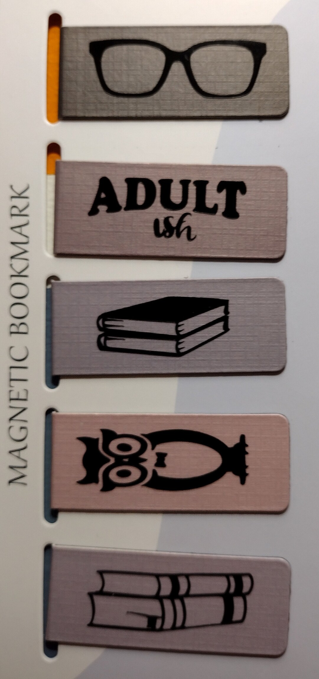 Magnetic Book Marks W/ Cute Decals - Etsy