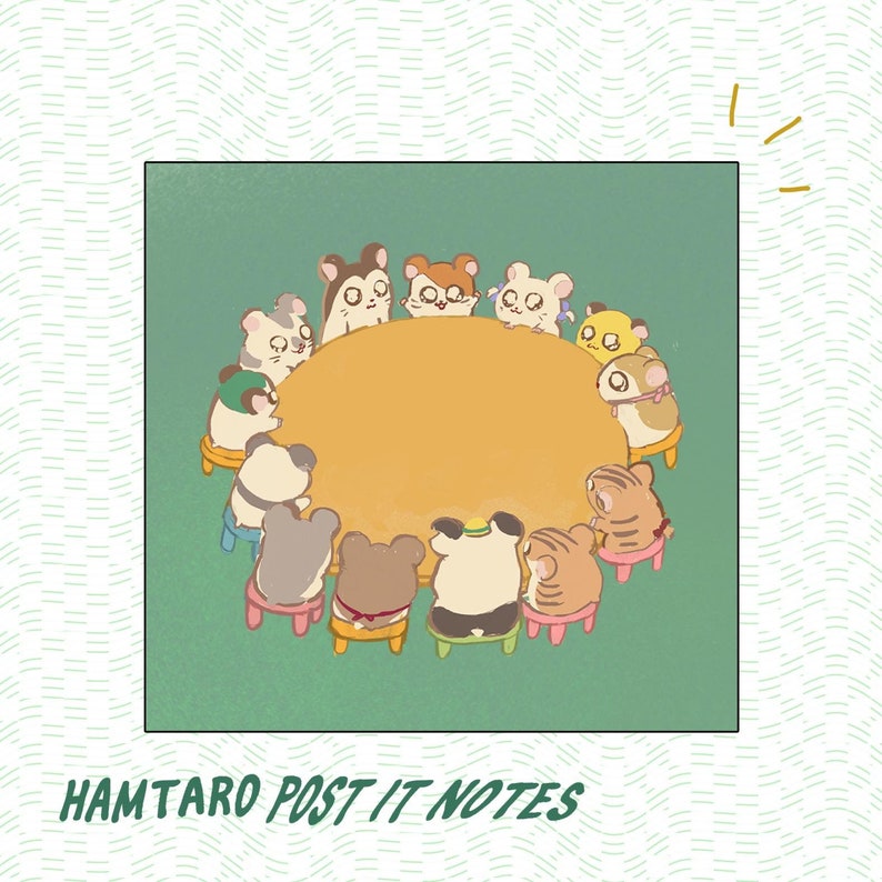 Hamtaro Post It Notes - Etsy