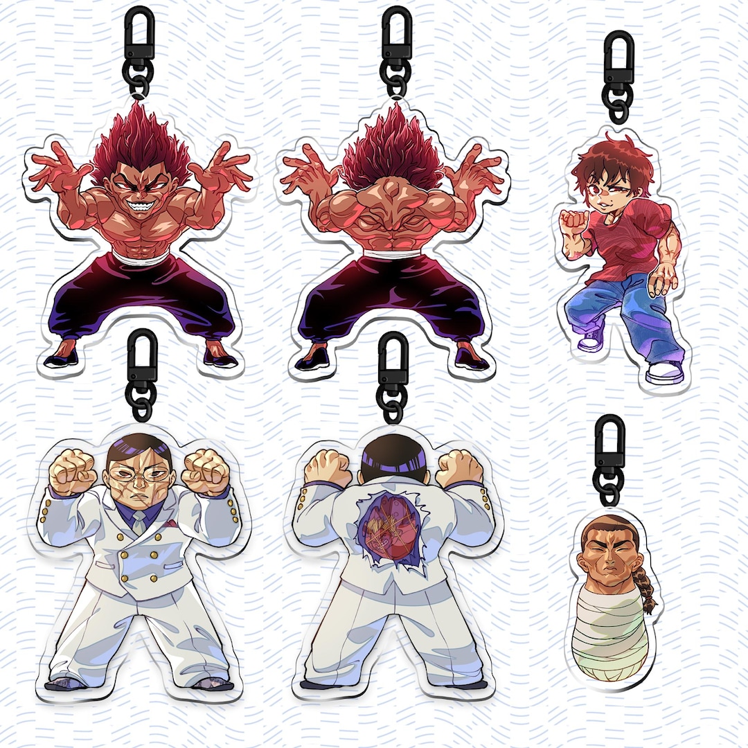 Baki Keychains - Yujiro Hanma Baki Hanma Retsu Hanayama - Etsy UK