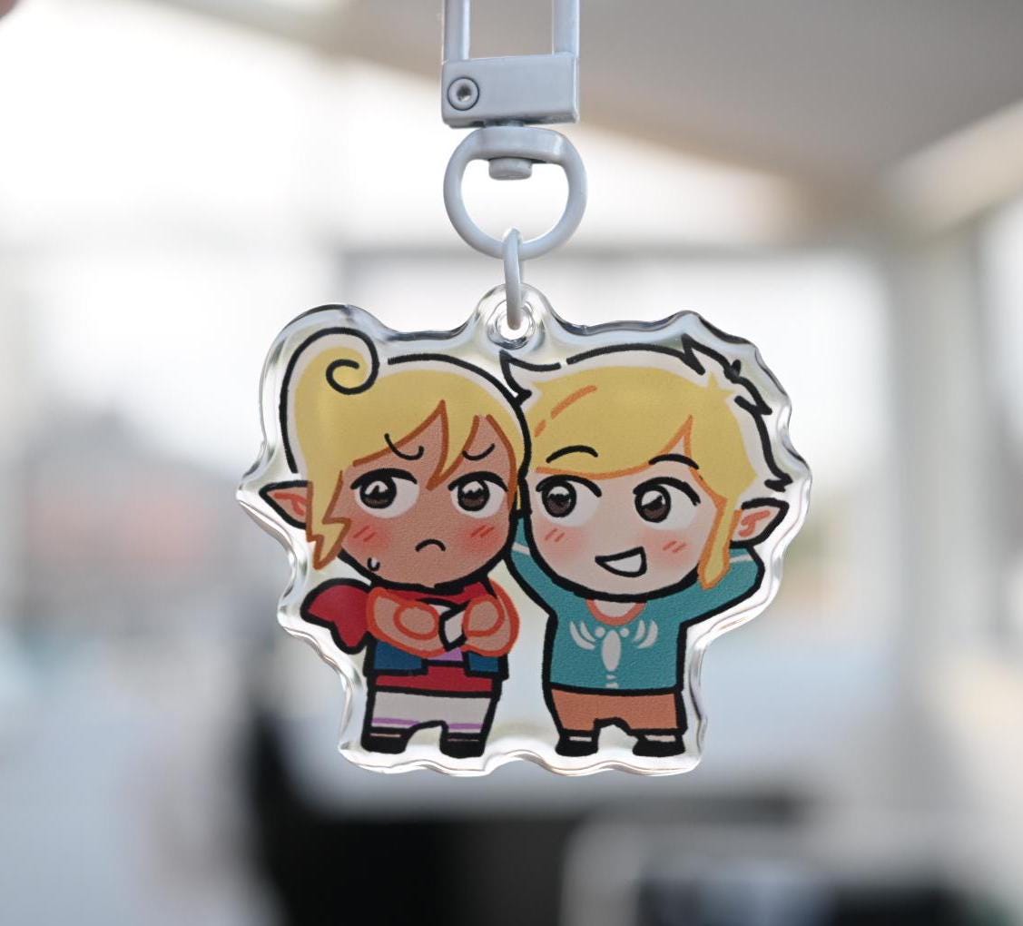 Legend of Zelda Wind Waker Keychains Link and Tetra - Etsy