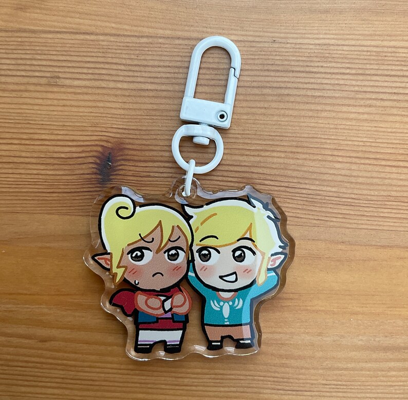 Legend of Zelda Wind Waker Keychains Link and Tetra - Etsy