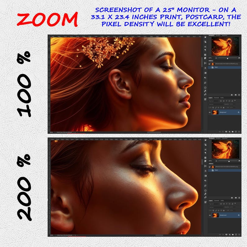 Enchanting Fiery Fairy Girl With Glowing Luminous Glittering Red Wings ...