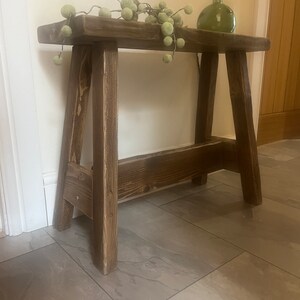 Handmade Rustic Scaffold Board Bench: Reclaimed Wood Seating - Etsy UK