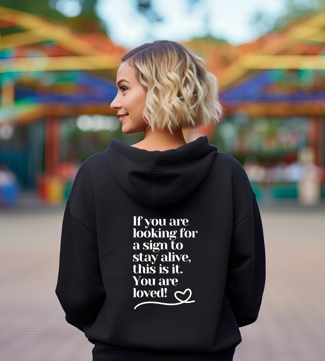 Inspirational Hoodie, Motivational Hoodie, Help for Depression Gift ...