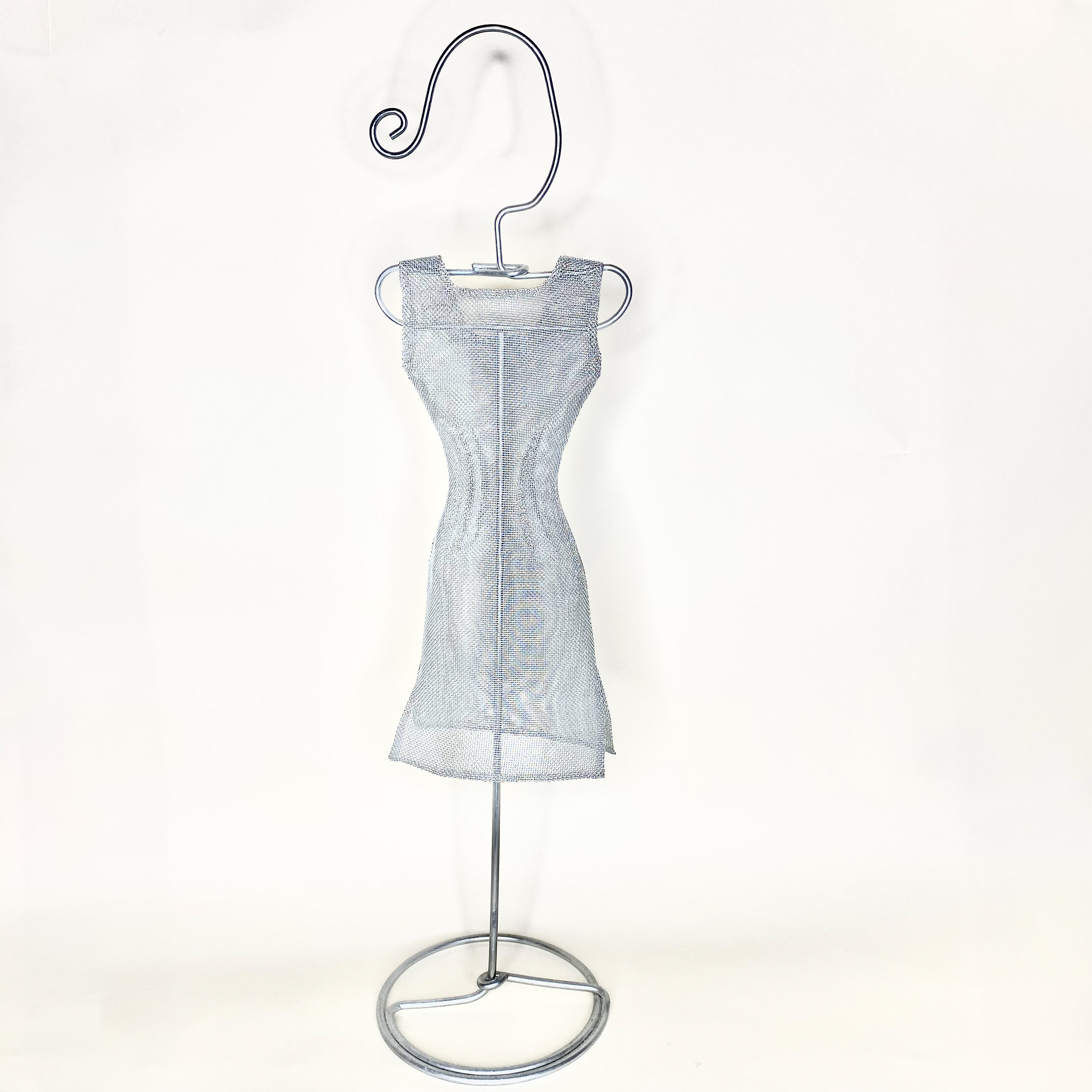IKEA Vintage Wire Metal Mesh Female Dress Form Stand Collectible 23 ...