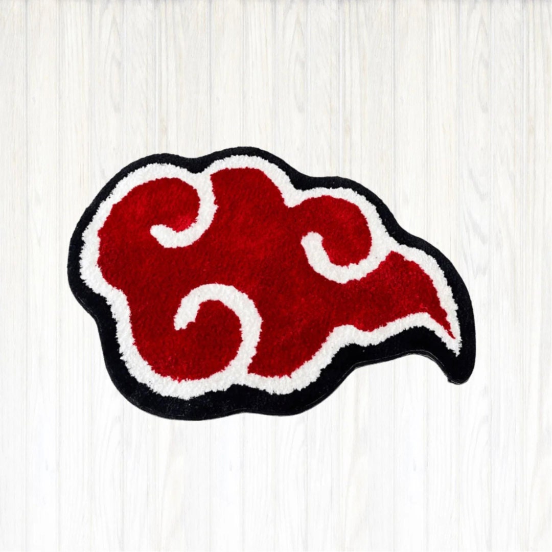Anime Akatsuki Red Cloud Rug Stylish Home Decor for Anime Fans - Etsy