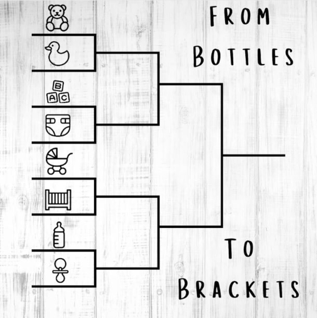 March Madness Bottles to Brackets SVG, PNG, Baby Clothes, Onesie ...