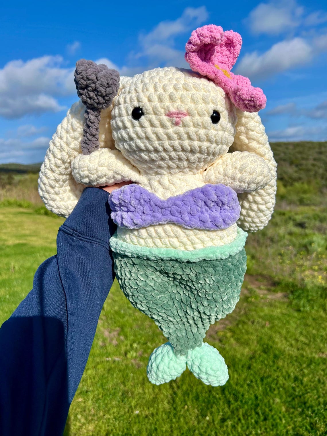 Merbunny & Friends Crochet Pattern: Princess Bunny Amigurumi (PDF ...