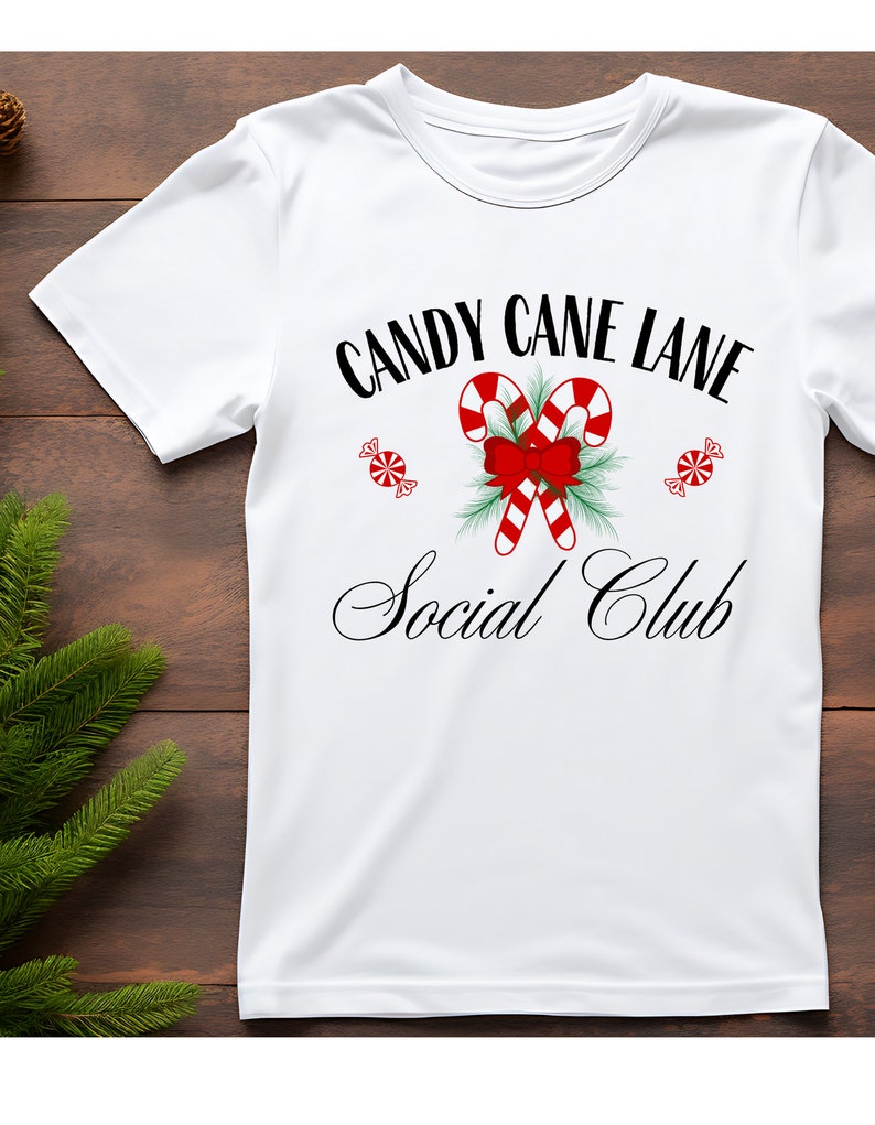 Candy Cane Lane Social Club PNG, PDF, JPG, Candy Cane Design ...