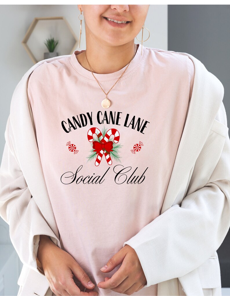 Candy Cane Lane Social Club PNG, PDF, JPG, Candy Cane Design ...