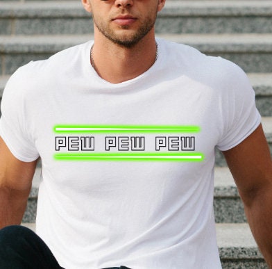 Pew Pew Pew PNG, PDF, JPG - Etsy