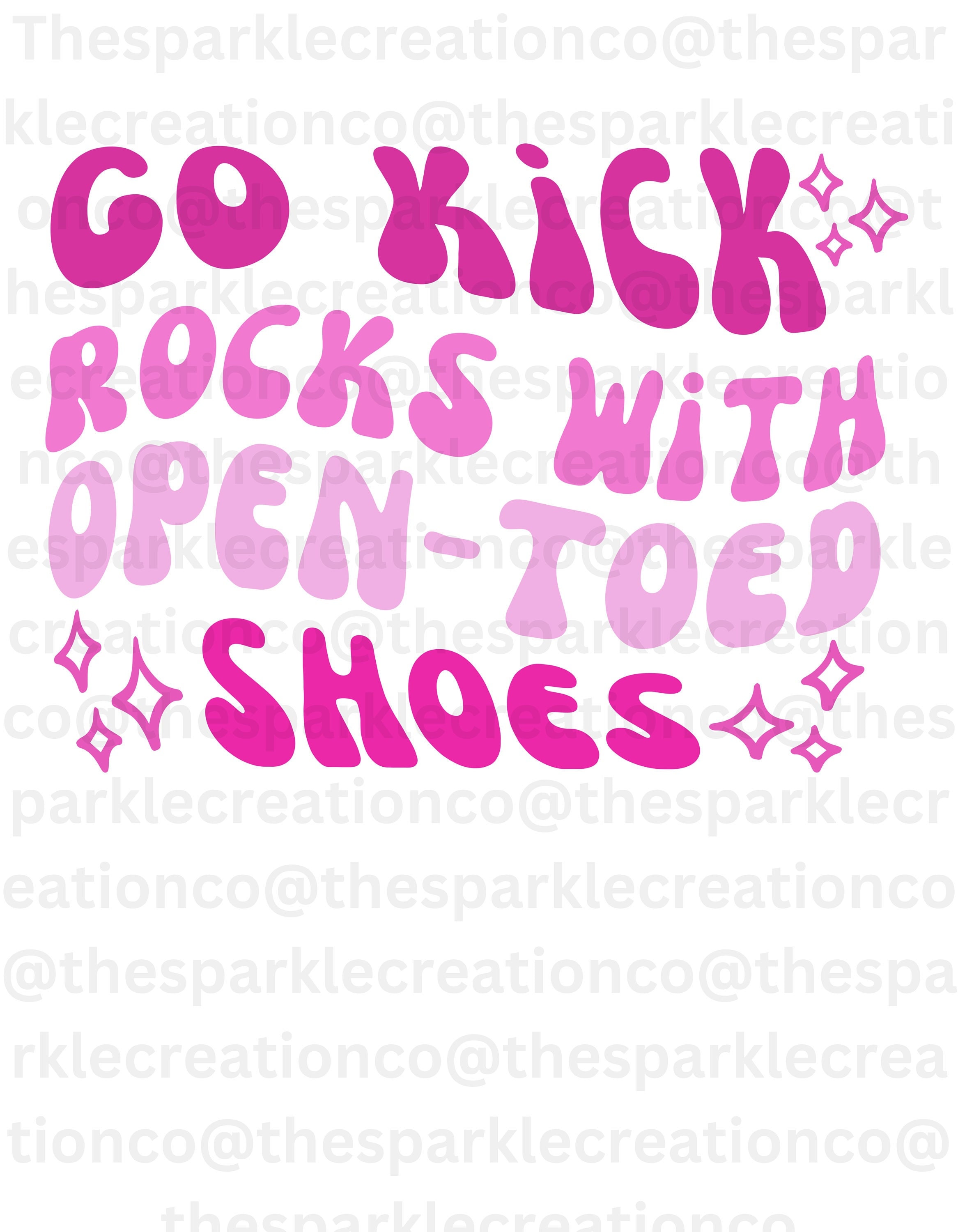 Go Kick Rocks With Open Toed Shoes PNG - Etsy