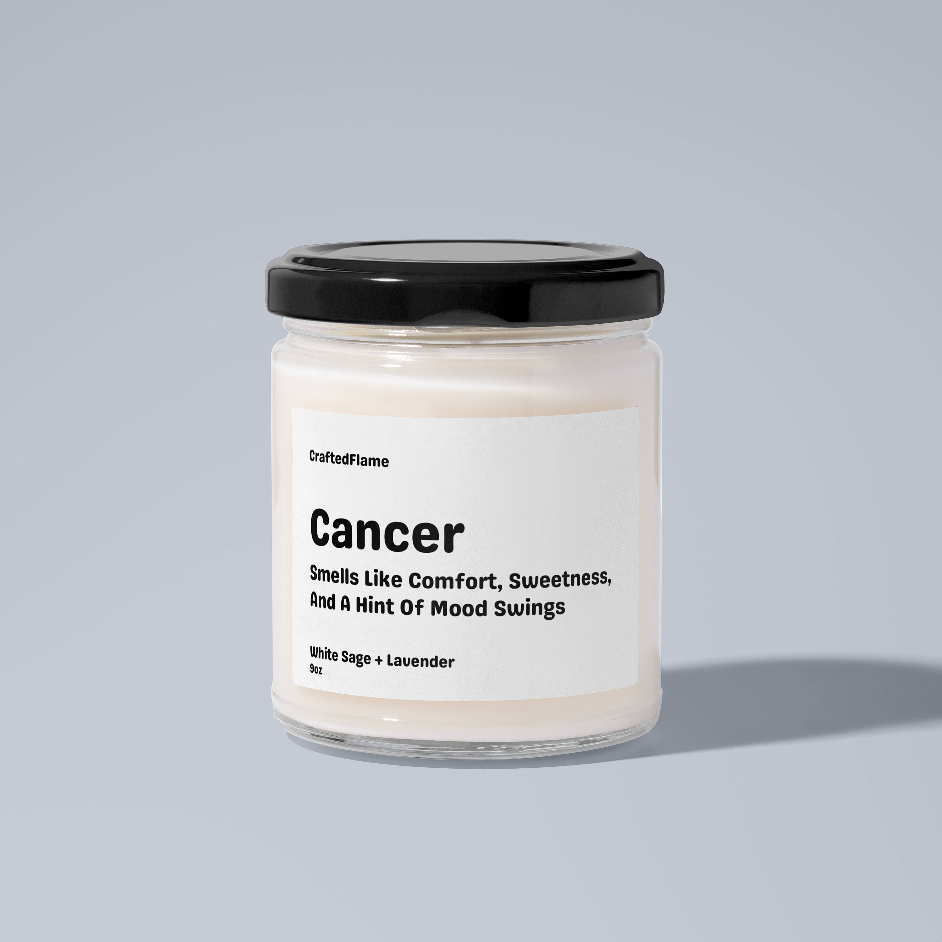 Cancer Candle, Cancer Birthday Gift, Star Sign Candle, Funny Zodiac ...