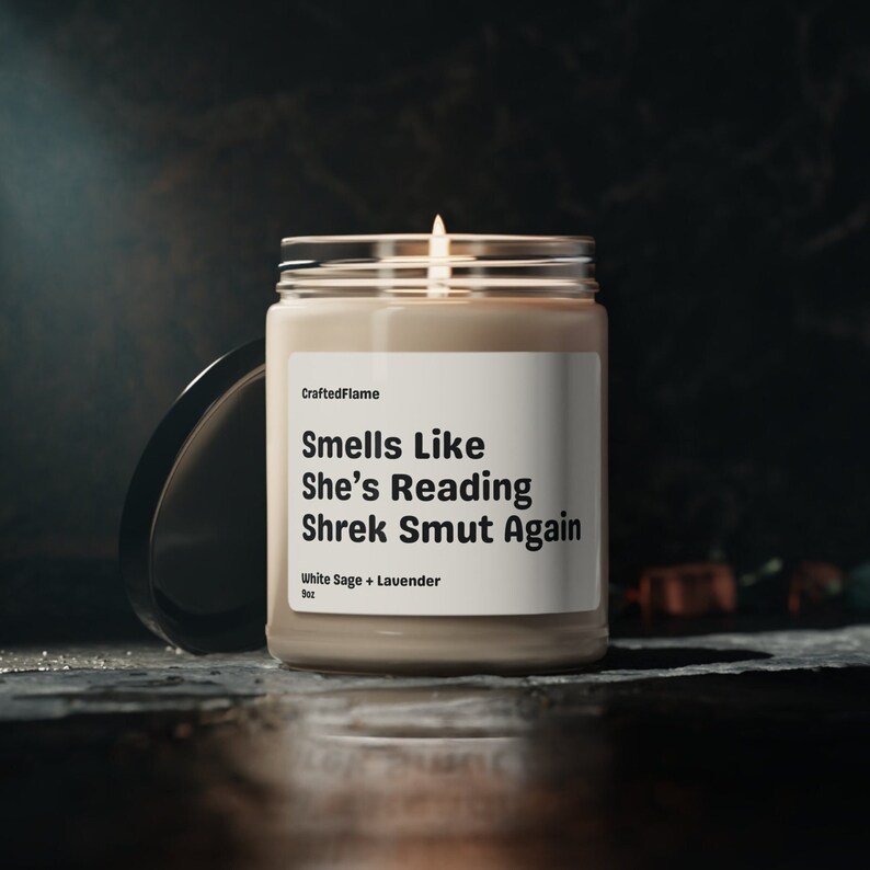 Smells Like She's Reading Shrek Smut Again, Funny Shrek Candle, Shrek ...