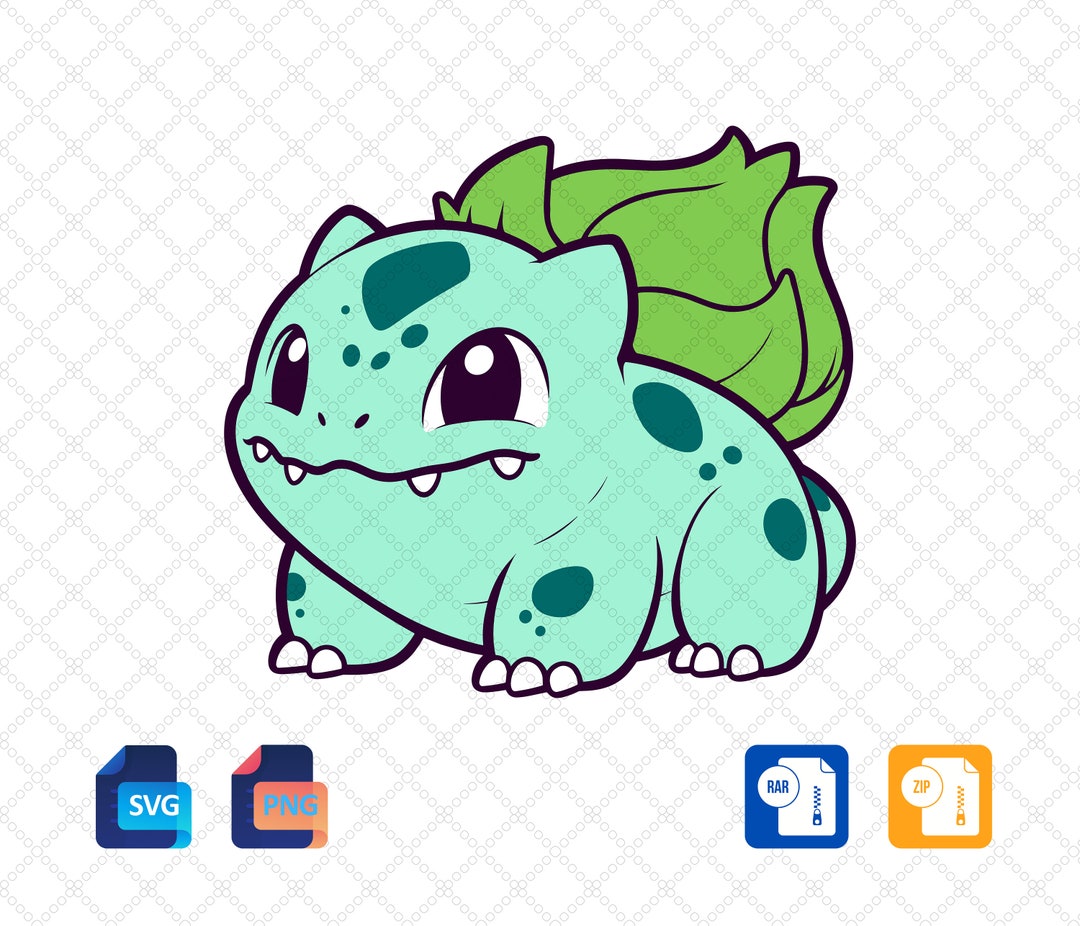 Pokemon Svg, Bulbasaur Svg, Pokemon Png, Pokemon Bulbasaur, Svg and Png ...
