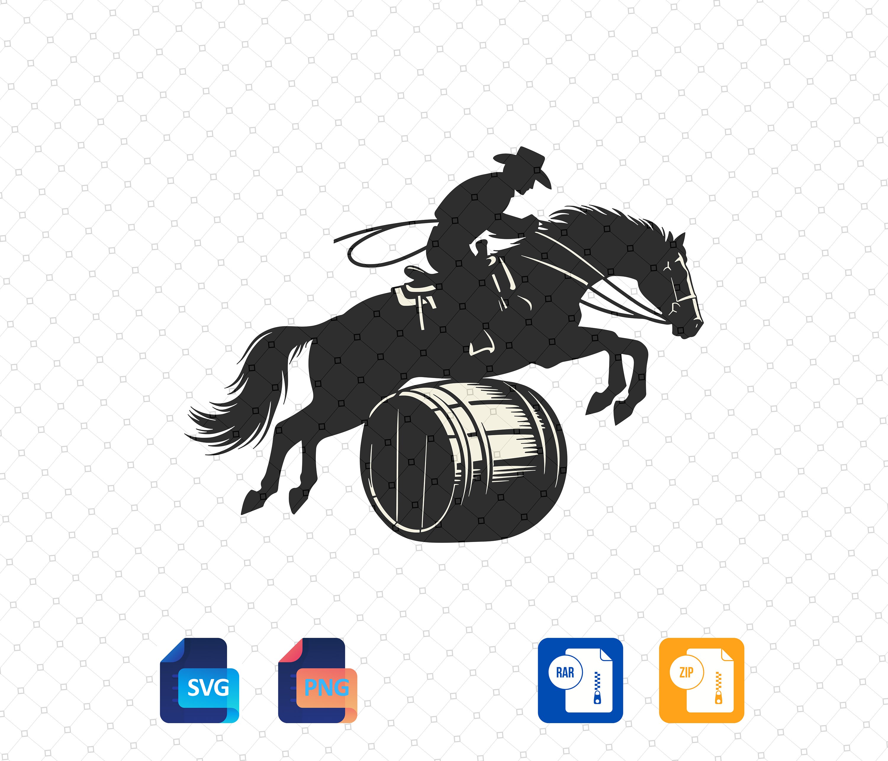 Barrel Racing Svg Barrel Racing Png Horse Svg Rodeo Svg Barrel Racer ...