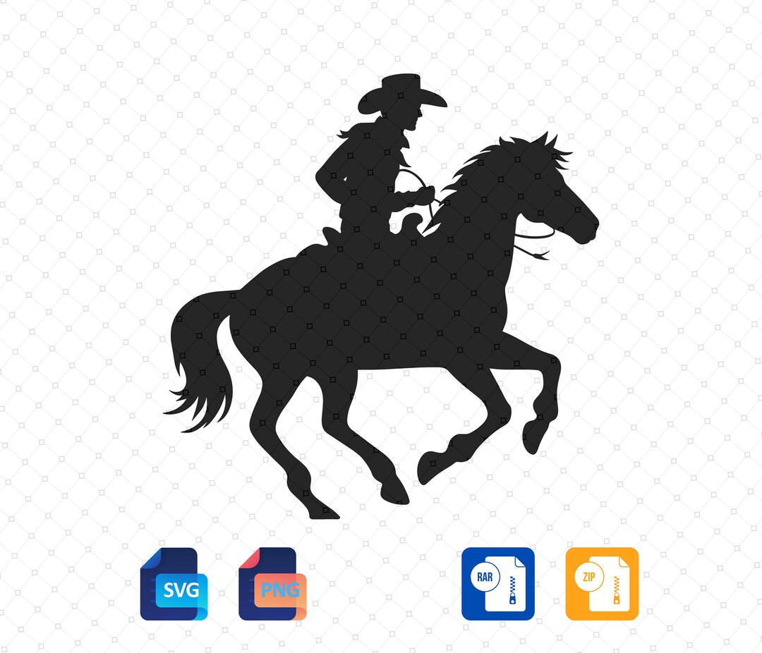 Horse Svg, Equestrian Svg, Horse Clipart, Cowboy Svg, Western Horse Svg ...