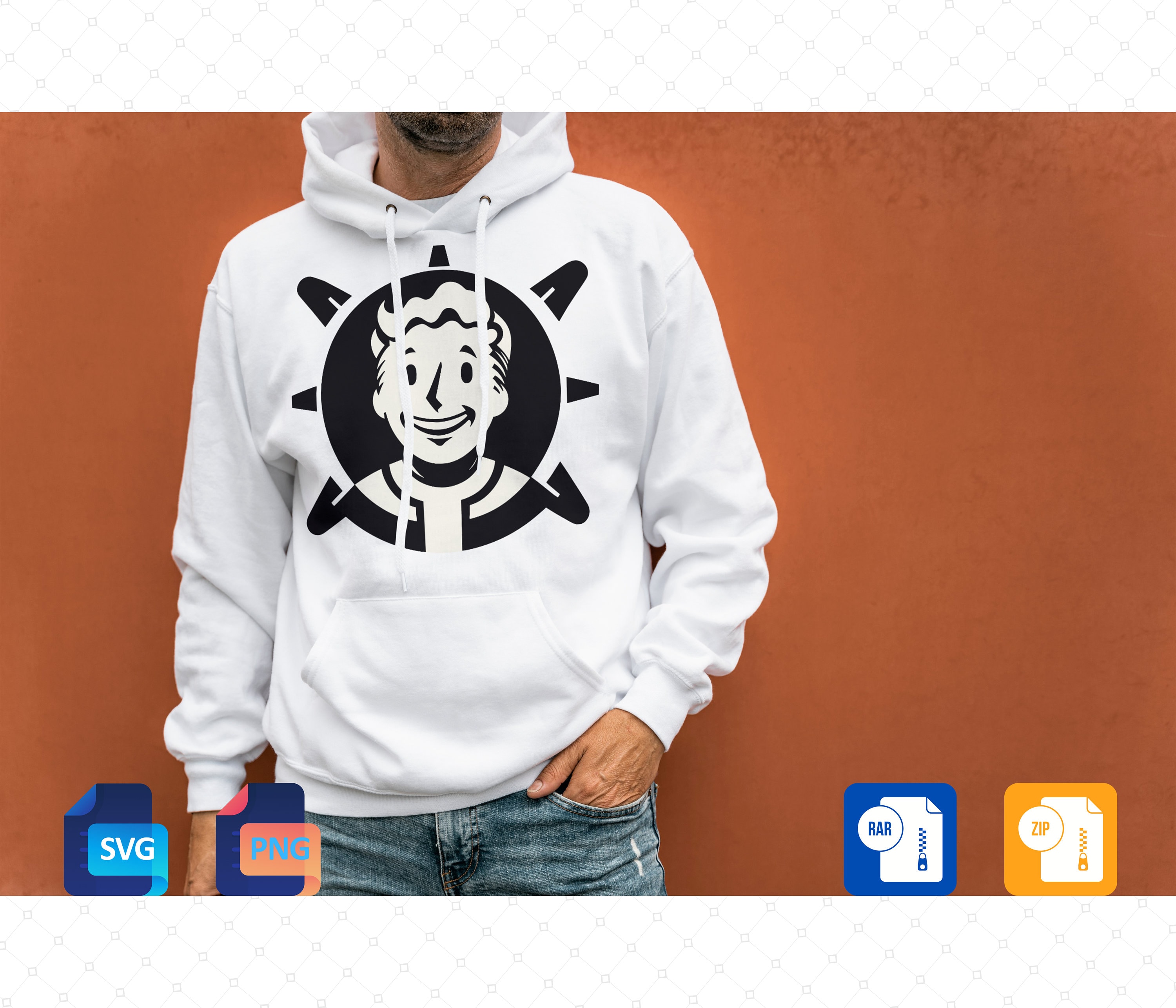 Fallout Vault Boy SVG Game Themed Svg, Fallout Svg, Vault Boy Svg ...