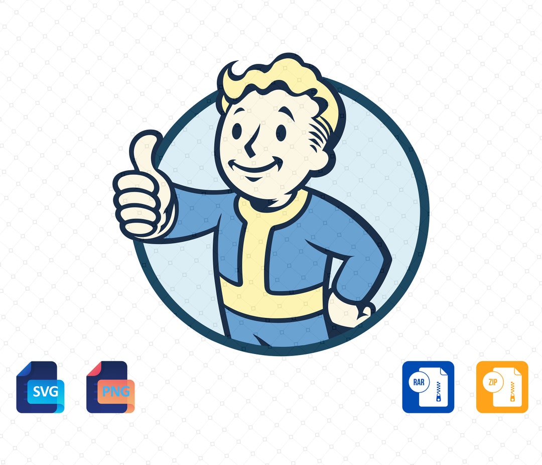 Fallout Svg and Png, Vault Boy Svg, Fallout Boy Svg, Gamer Svg, Game ...