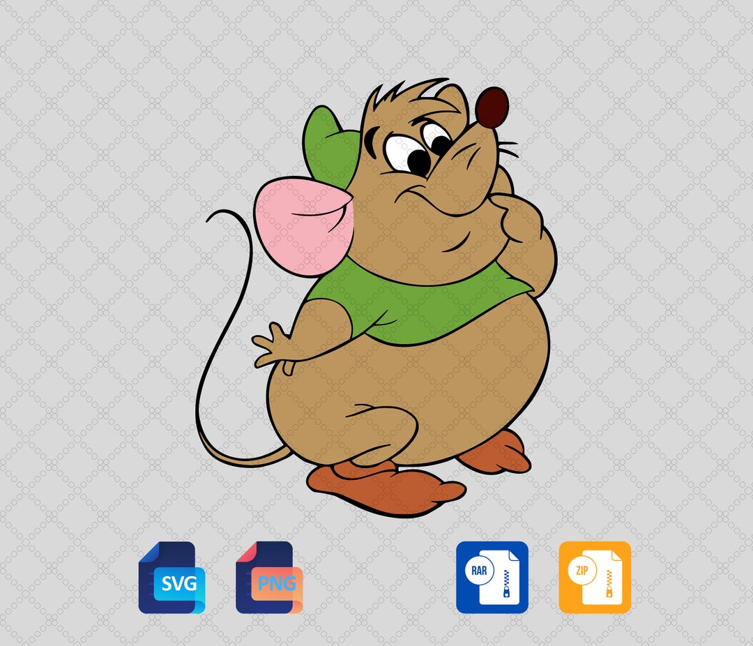 Cinderella Gus Mouse Svg, Gus Clipart, Gus Gus Mouse Png, Svg and Png ...
