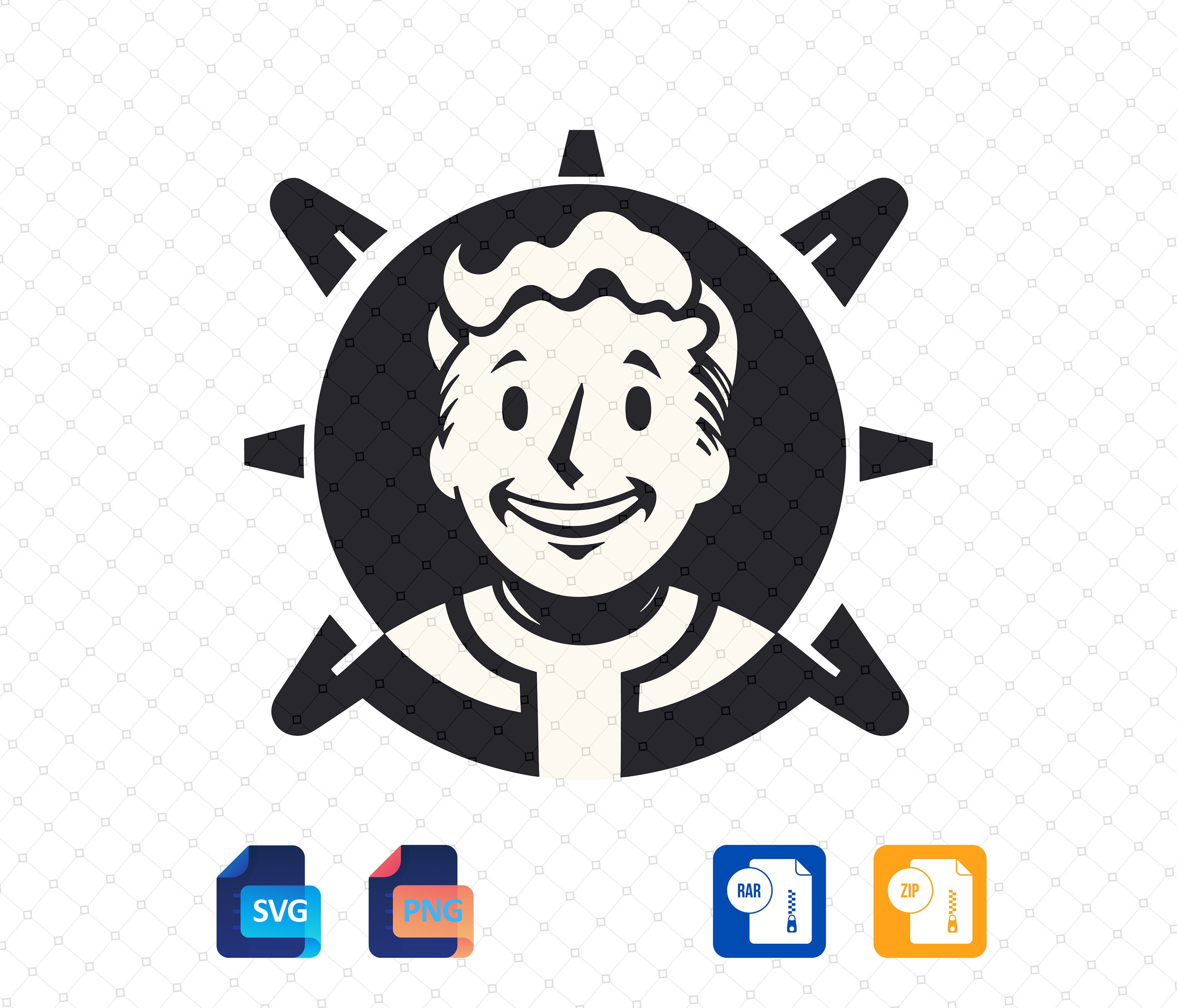 Fallout Vault Boy SVG Game Themed Svg, Fallout Svg, Vault Boy Svg ...