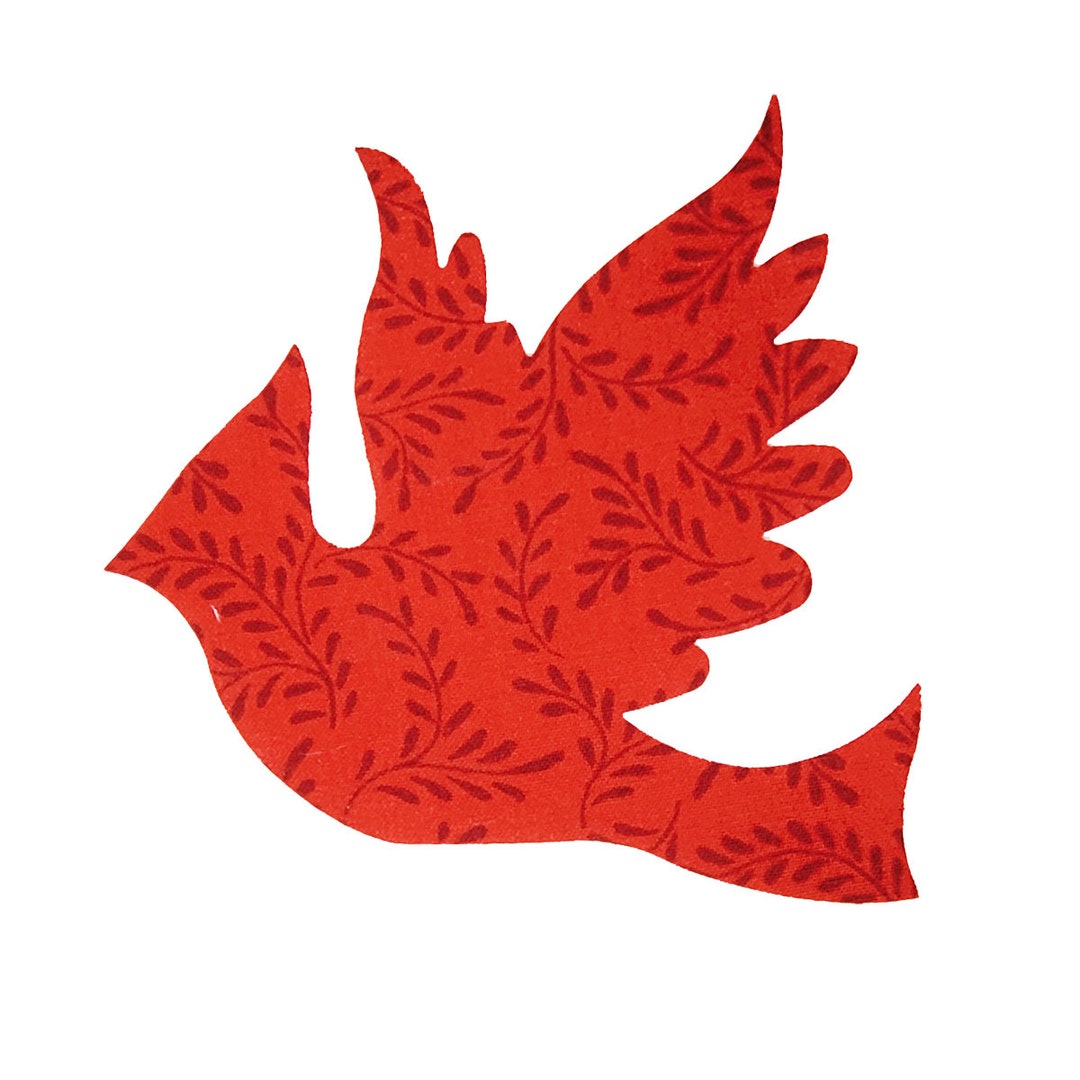Cardinal Appliqué Kit Sold in Groups of 5, Pre-fused Precision Die-cut ...