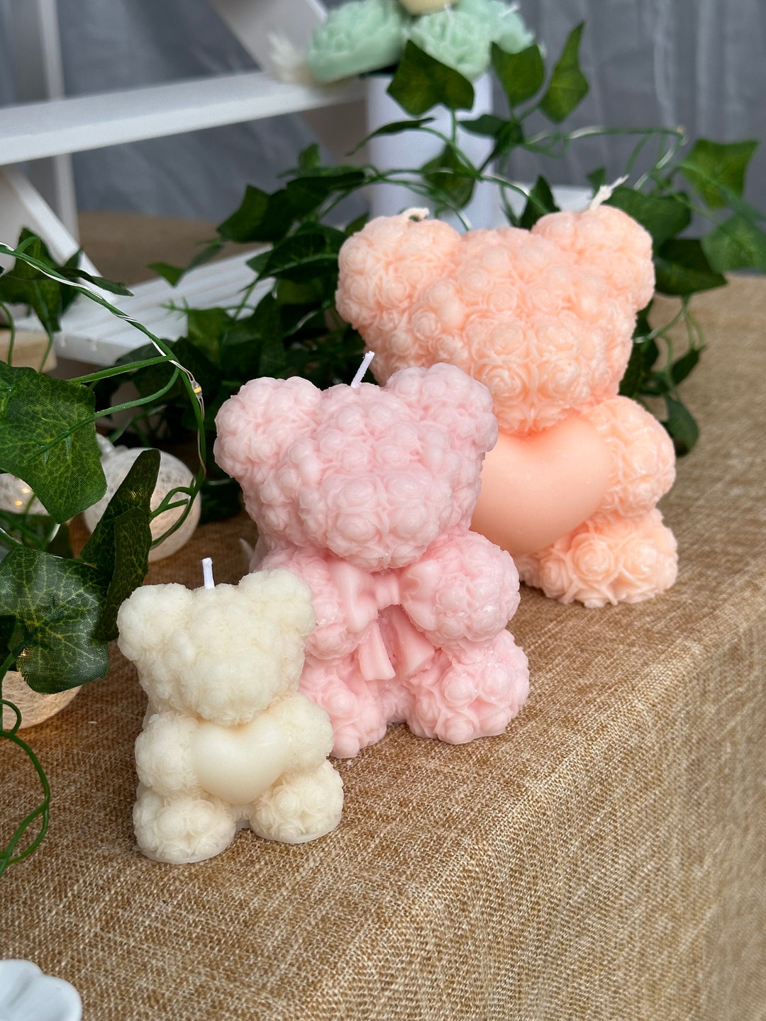 Bulk Bear Candles, Wedding Favor, Baby Shower Gift, Wedding Gift ...